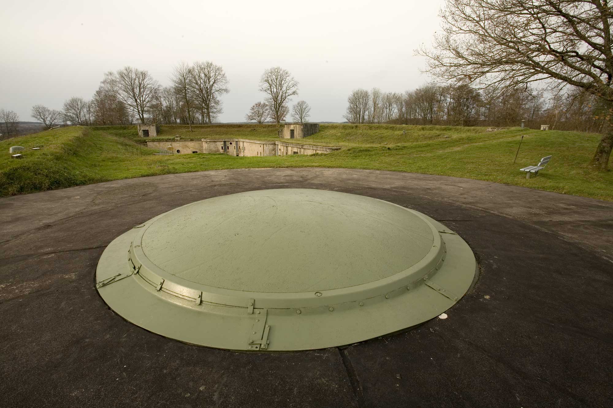 La tourelle est toujours fonctionnelle et peut être rétractée